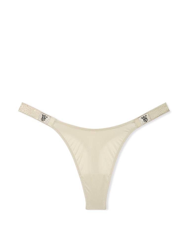 Buy Scattered Shine Strap Smooth Thong Panty, Classic Sandstone - Order ...
