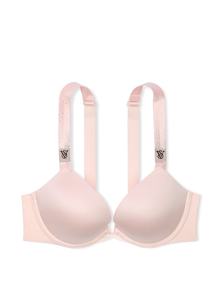 Buy Bombshell Add-2-Cups Scattered Shine Strap Push-Up Bra, Angel Pink ...