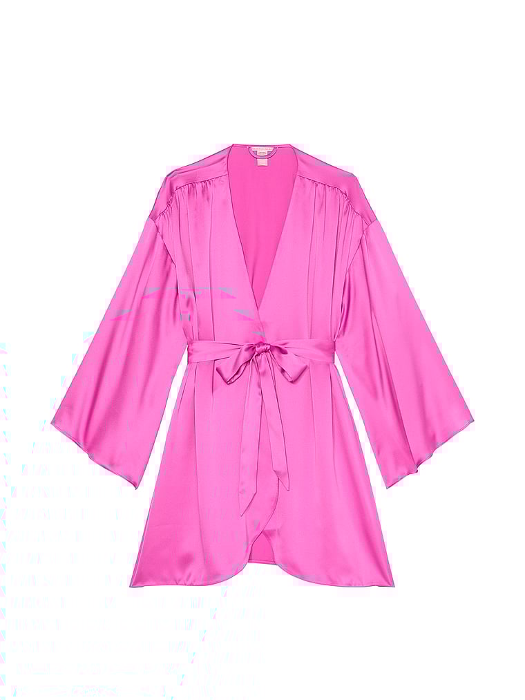 Buy Satin Midi Robe, New Peony - Order Robes online - Victoria's Secret US