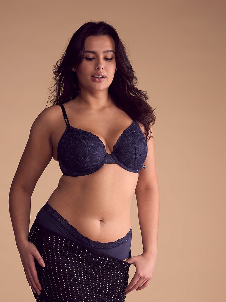 Buy Sexy Tee Posey Lace Lightly Lined Demi Bra - Order Bras online 5000000066 - Victoria's Secret