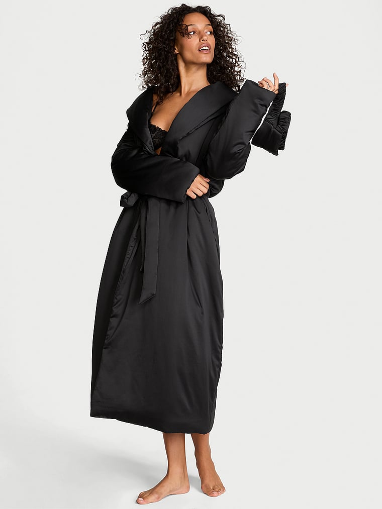 Buy Victoria's Secret Dream Satin Duvet Robe & Eye Mask Set, - Order ...