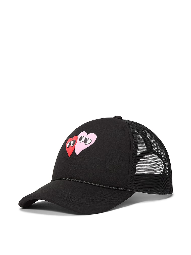 Buy Camp PINK Trucker Hat, Pure Black - Order Hats online - PINK US