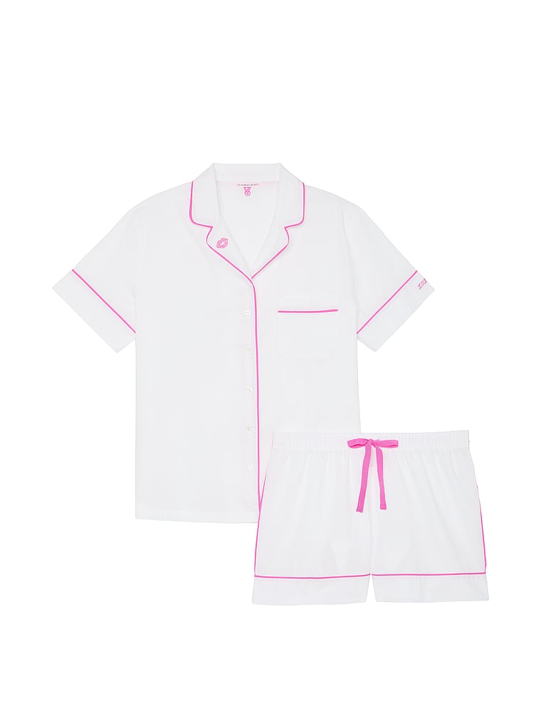 Buy Heritage Cotton Short Pajama Set, Vs White - Order Pajamas Sets ...