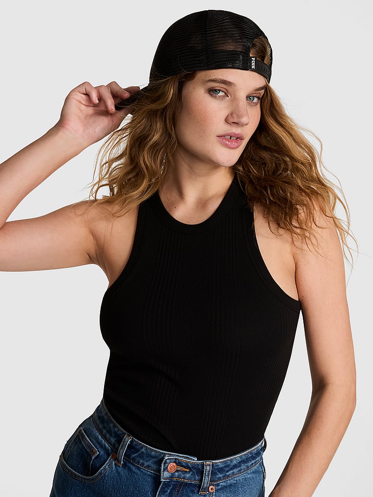 Buy Trucker Hat, Pure Black - Order Hats online - PINK