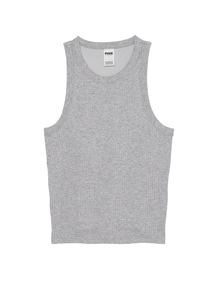 Buy Multi Rib Tank Top, Medium Heather Grey - Order Tops online - PINK US