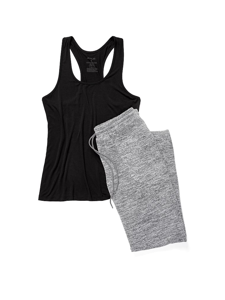 Buy Lula Tank + Jogger Set, Jet Black - Order Tops online - Victoria's ...