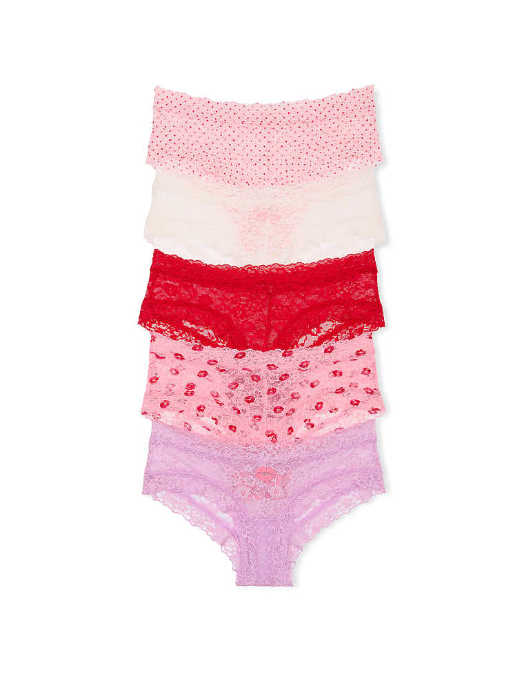 Buy 5-Pack Lace Cheeky Panties, Multi - Order PACKAGED-PANTY online ...