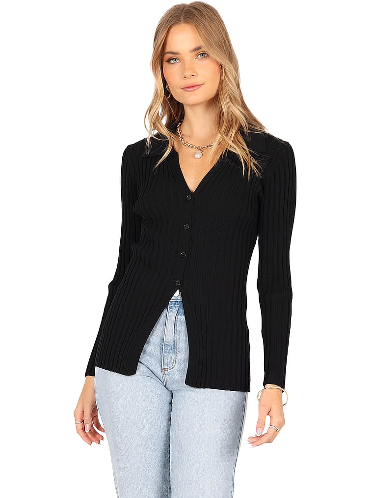 Buy Samara Knit Top, Black - Order Sweaters online - Victoria's Secret US