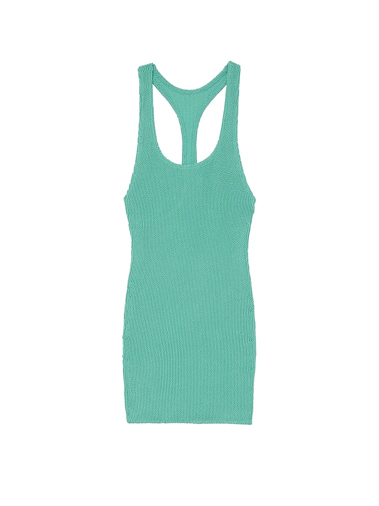Buy Crinkle Racerback Tube Swim Dress, Gentle Green - Order Dresses ...