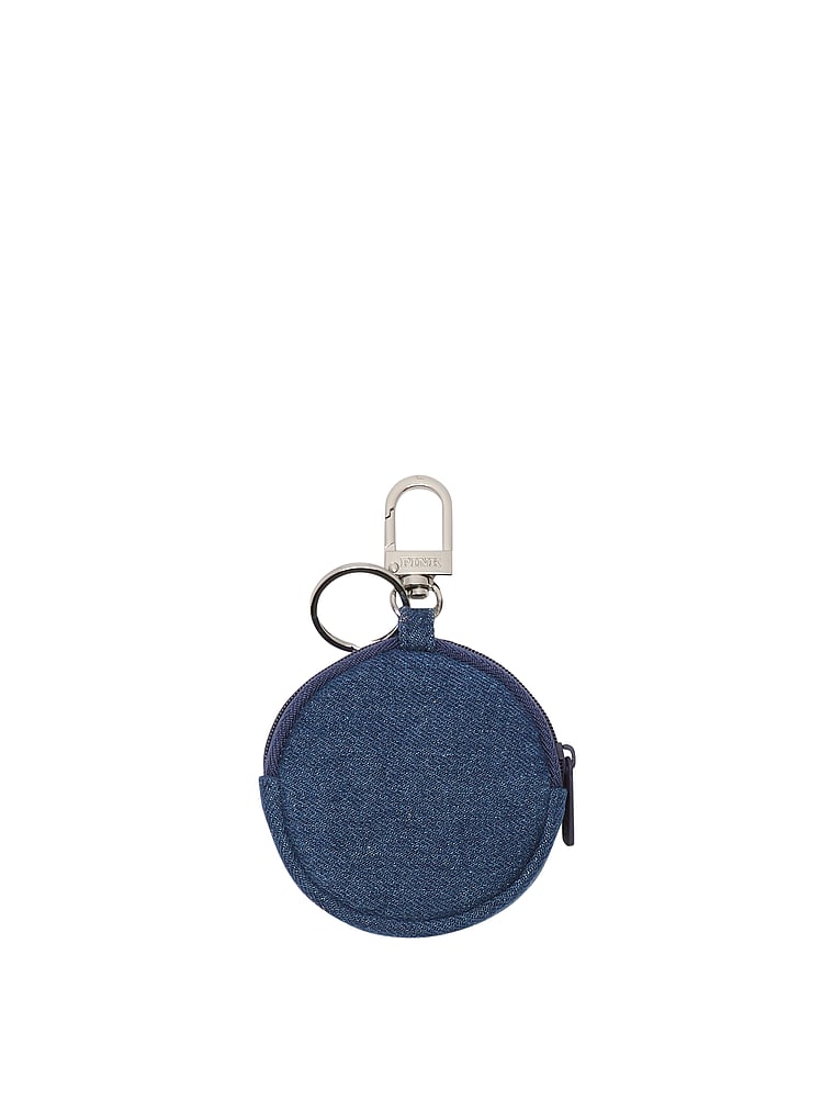 Buy Denim Zip Pouch Keychain Charm, Denim - Order Small Accessories ...