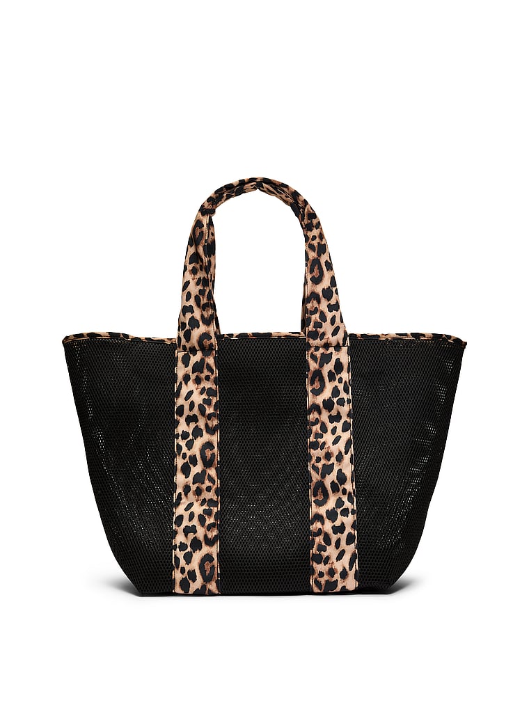 Buy Leopard Mesh Tote Bag , Leopard - Order Bags online - Victoria's ...