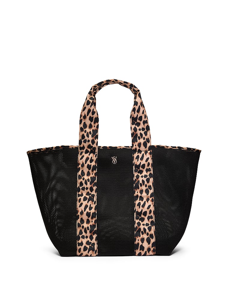 Buy Leopard Mesh Tote Bag , Leopard - Order Bags online - Victoria's ...