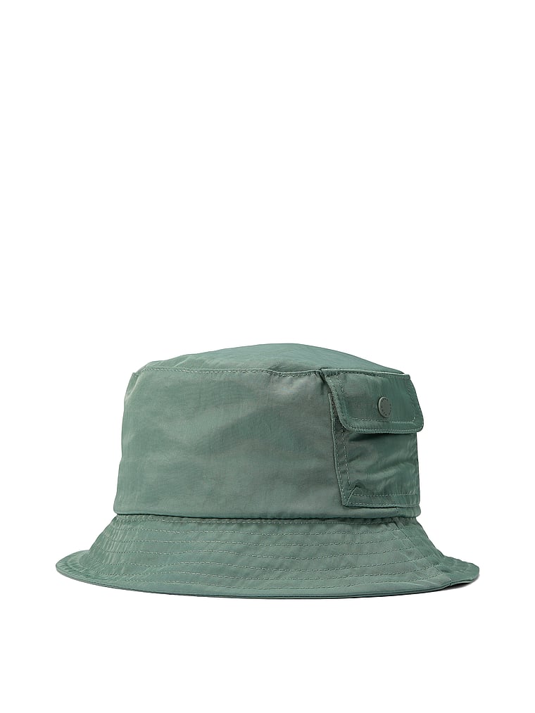 Buy Nylon Cargo Bucket Hat, Faded Sage - Order Hats online - PINK US