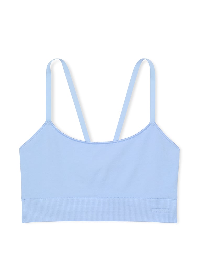 Buy Seamless Scoop Racerback Sports Bra, Blue Dancer - Order Sport Bras ...
