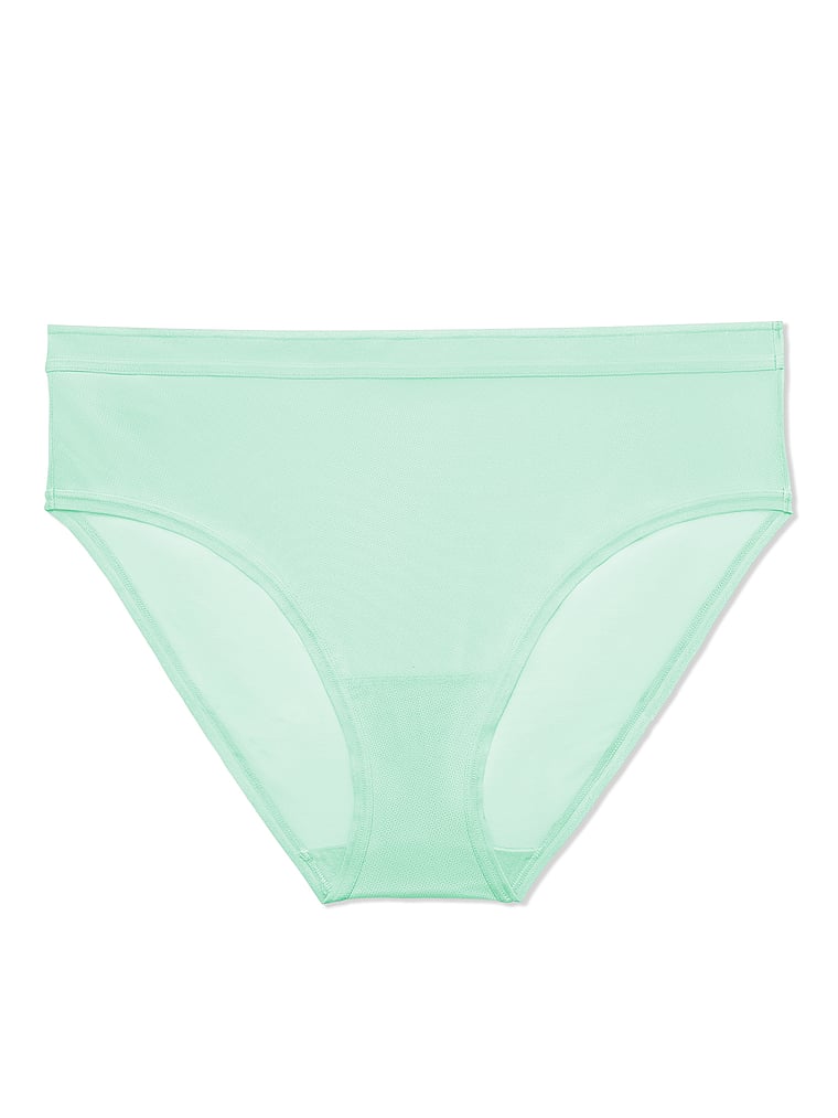 Buy Sheer Mesh High Leg Brief Panty, Mint Chip - Order Panties online ...
