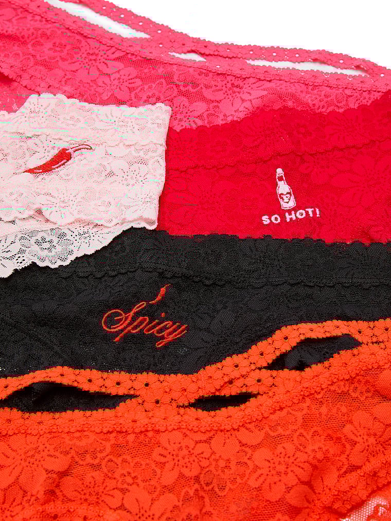 Buy 5-Pack Wink Lace Mixed Cheeky Panties, Spicy Pack - Order Panties ...