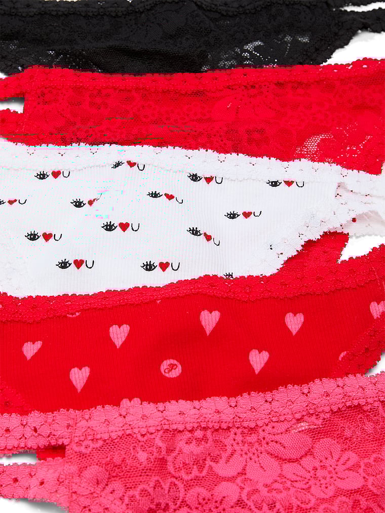 Buy 5-Pack Wink Strappy Thong Panties, V-Day Pack - Order Panties ...