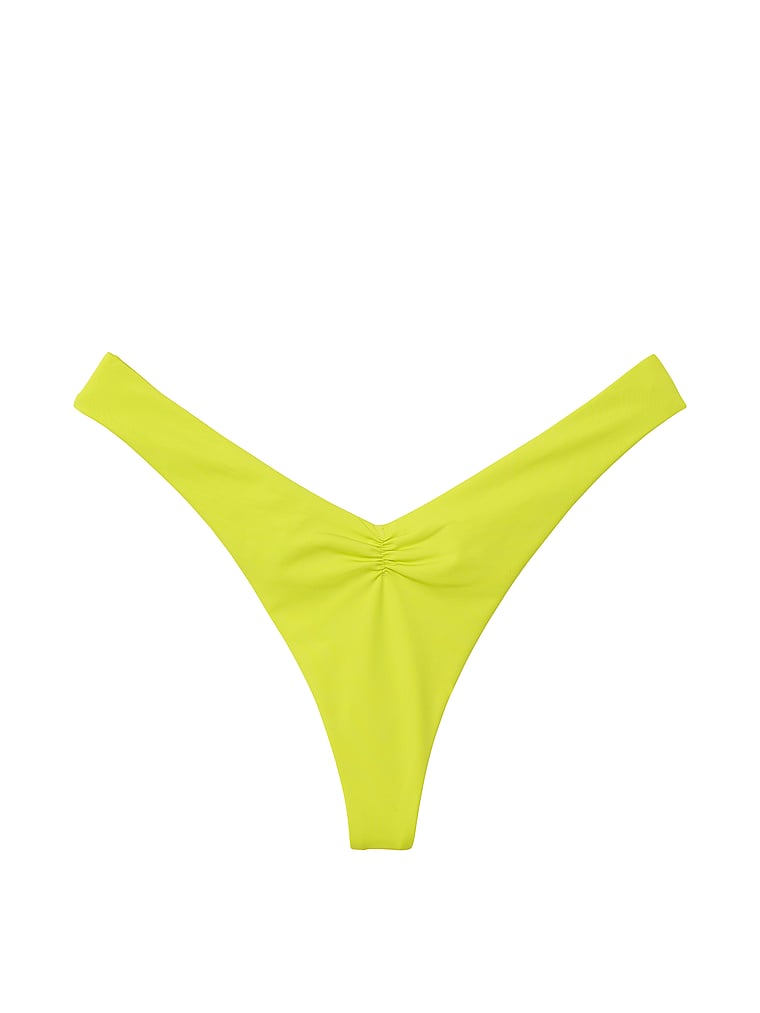 Buy Essential Cinched Thong Bikini Bottom, Limelight - Order Bikini ...