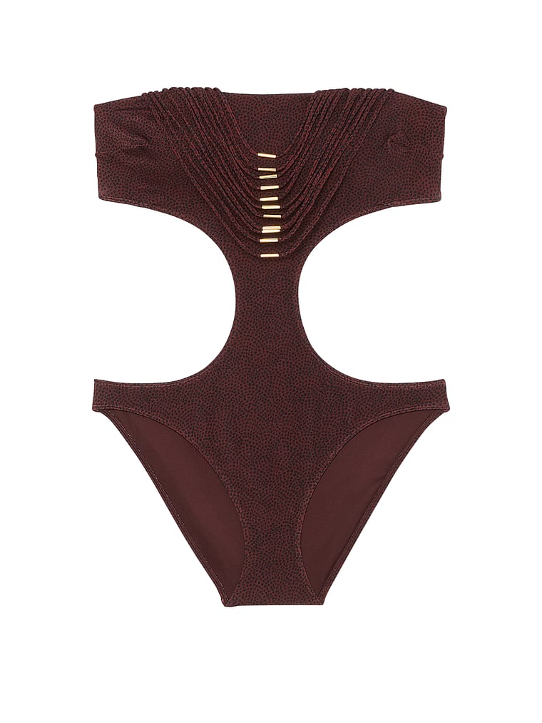 Buy VS Archives Strappy Hardware Strapless Monokini One-Piece Swimsuit ...
