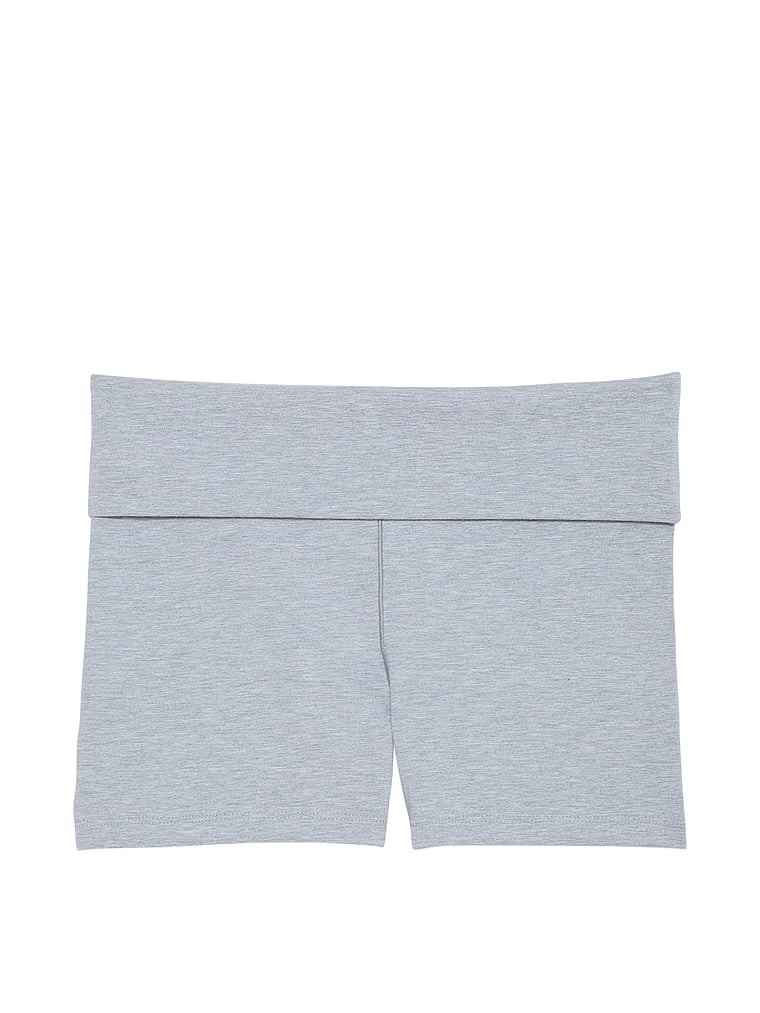 Buy All-Day Cotton Foldover 3" Bike Shorts, Medium Heather Grey - Order ...