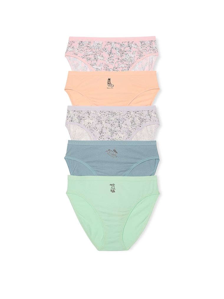 Buy 5-Pack Stretch Cotton High-Leg Brief Panties, Multi - Order ...