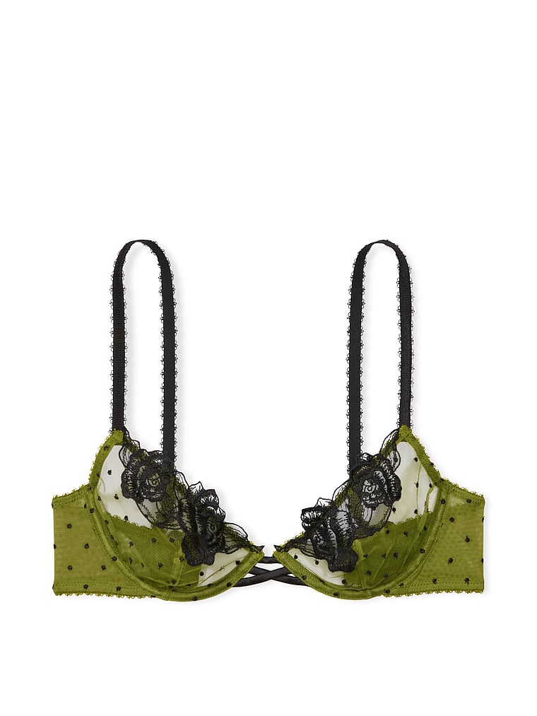 Buy Sheer Rose Unlined Low-Cut Demi Bra, Perfect Pear - Order Bras ...