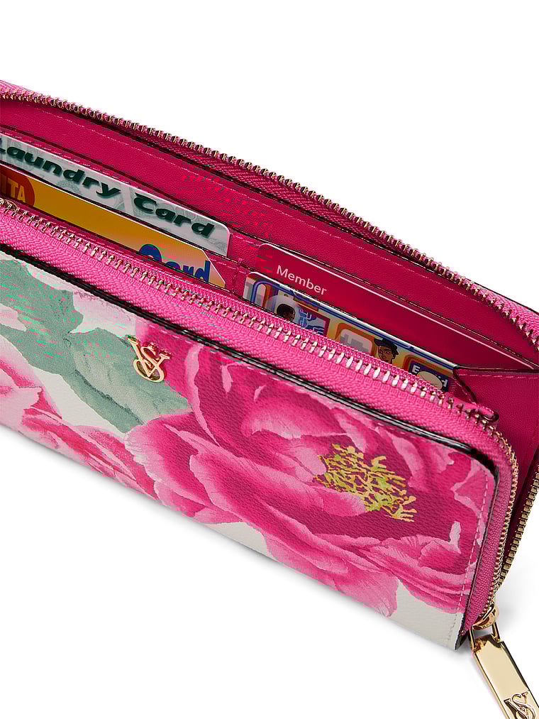 Buy Large Wallet with Zip, Bombshell Floral - Order Small Accessories ...