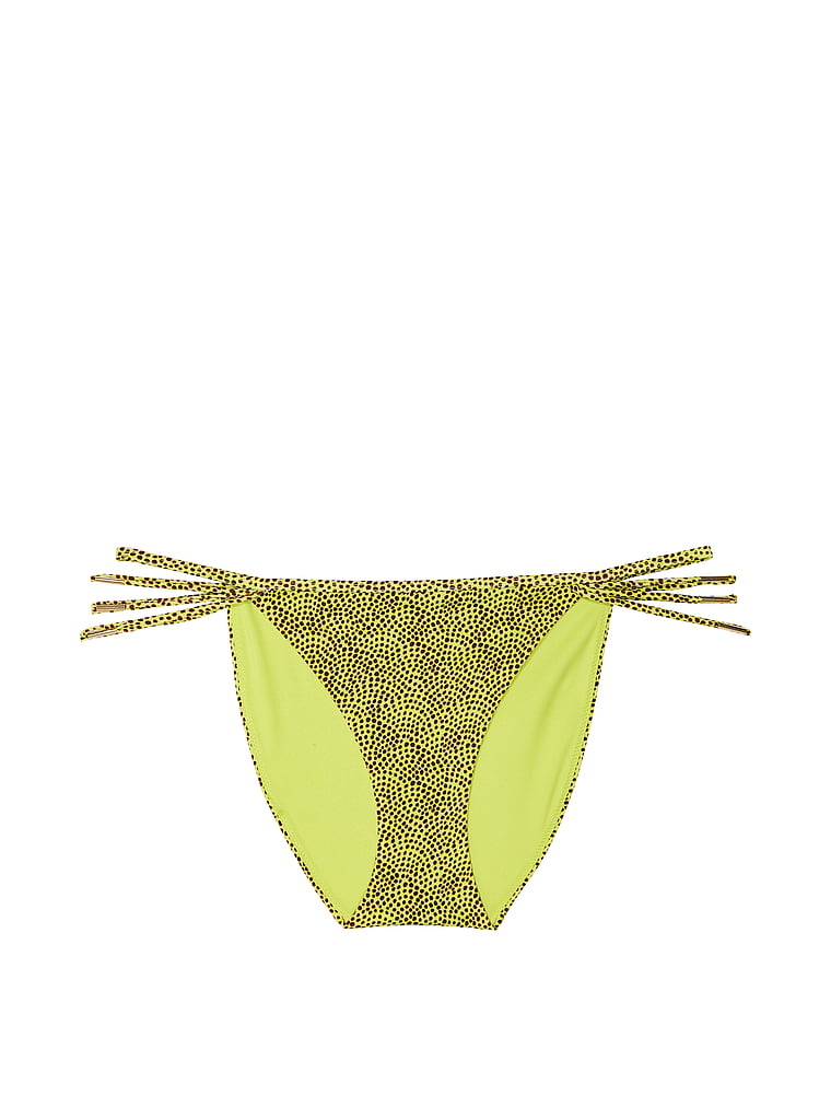 Buy VS Archives Strappy Hardware String Bikini Bottom, Limelight Dots ...