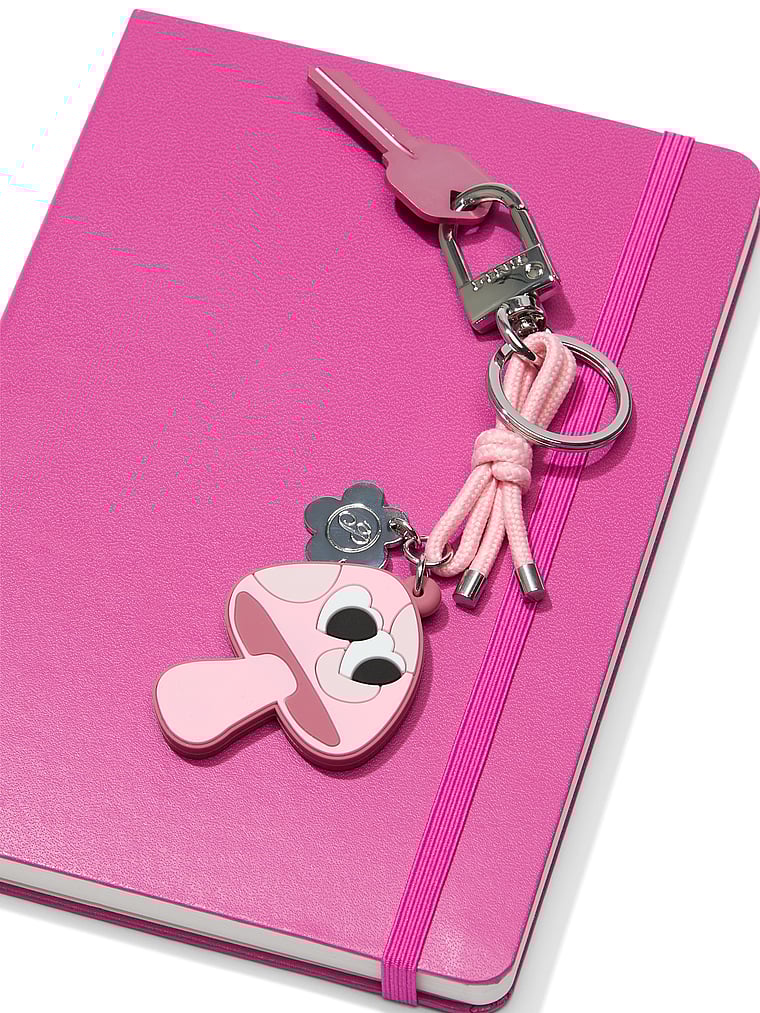 Buy Mushroom Keychain Charm, Petal Pink - Order Small Accessories ...