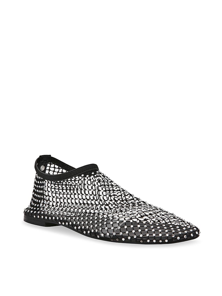 Buy Mino-R Mesh Rhinestone Flats, - Order undefined online - PINK
