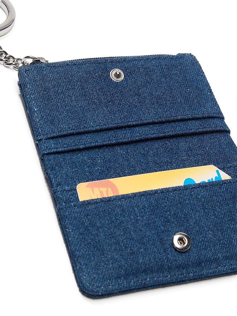 Buy Denim Folded Zip Cardcase, Denim - Order Small Accessories online ...