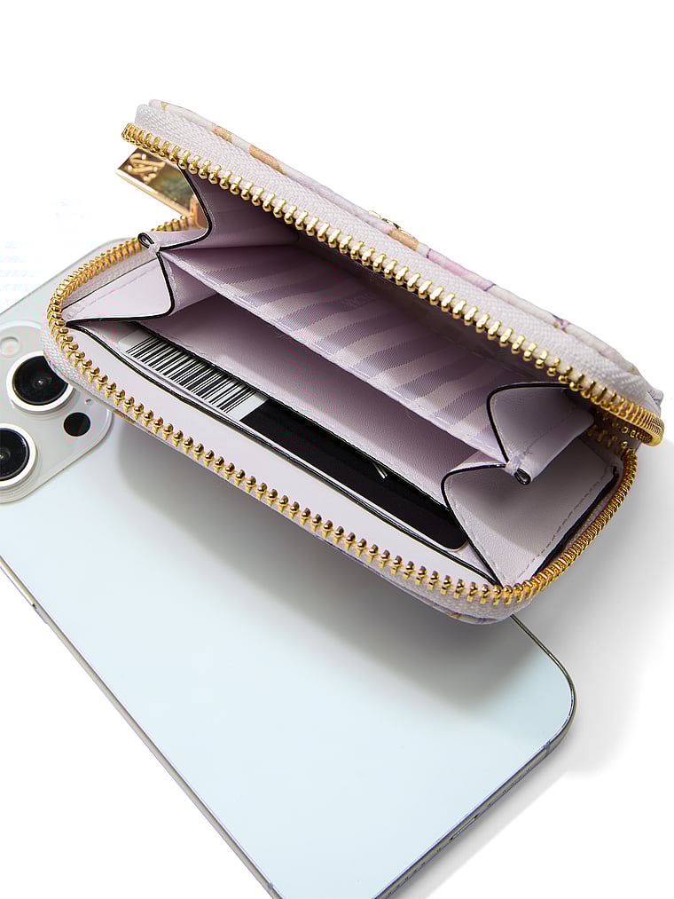 Buy Small Wallet with Zip, Lilac Paisley - Order Small Accessories ...