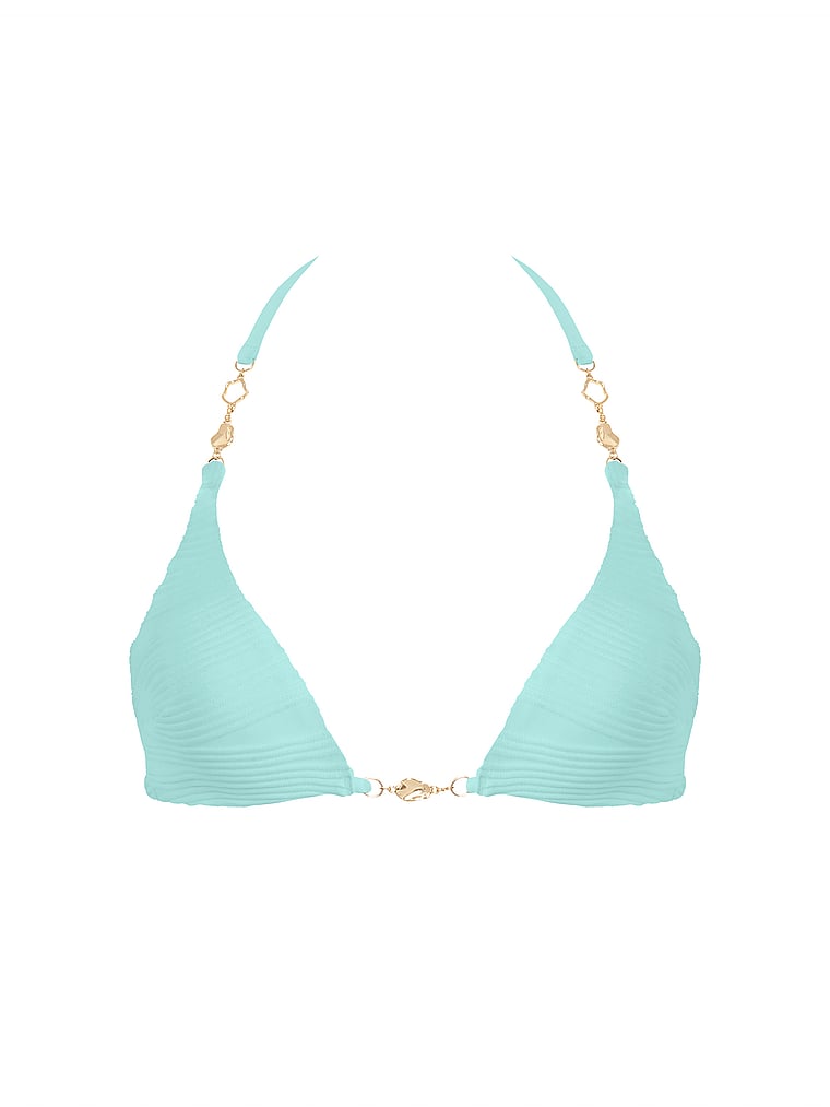 Buy Orta Triangle Bikini Top, Island Paradise Blue - Order Bikini Top ...