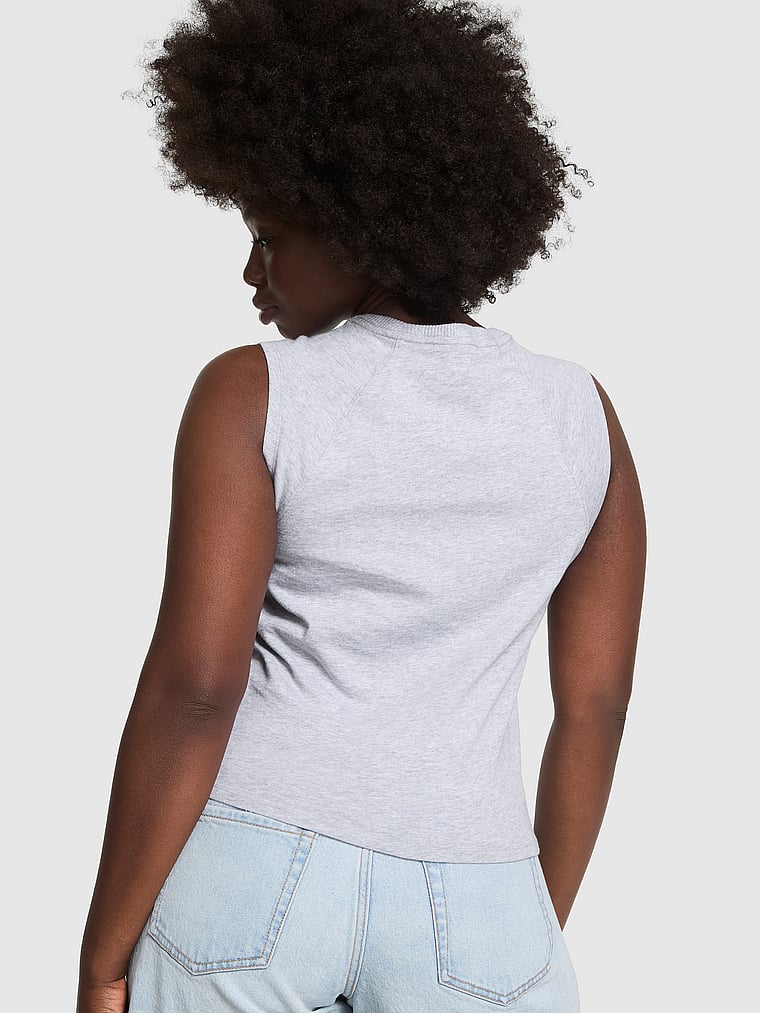 Buy Retro Cotton Muscle Tank Top, Vs Medium Heather Grey 86 - Order ...