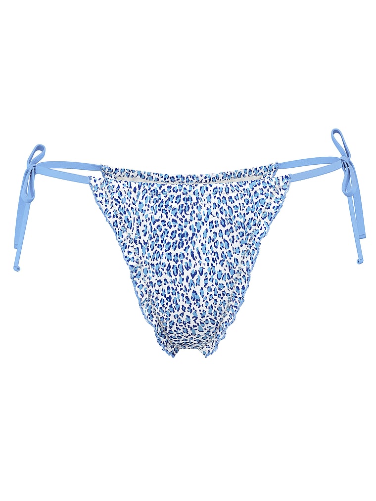 Buy Reign Thong Bikini Bottom, Blue Leopard - Order Bikini Bottom ...
