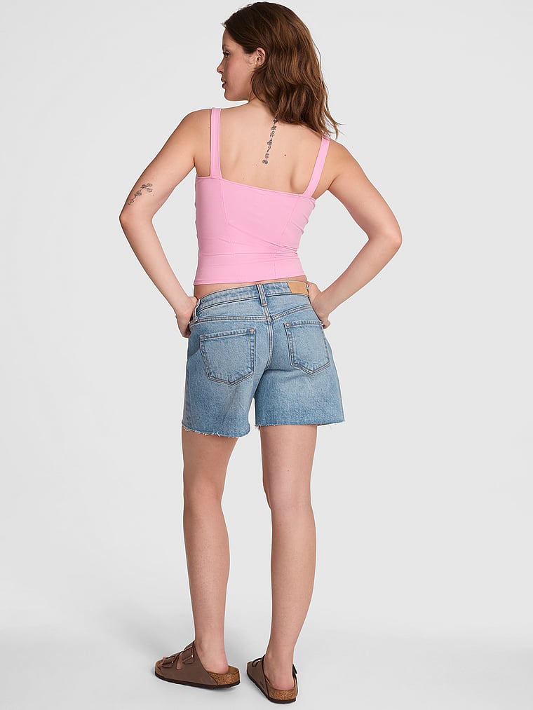 Buy Denim by PINK ‘90s Baggy Shorts, Light Wash - Order Bottoms online ...