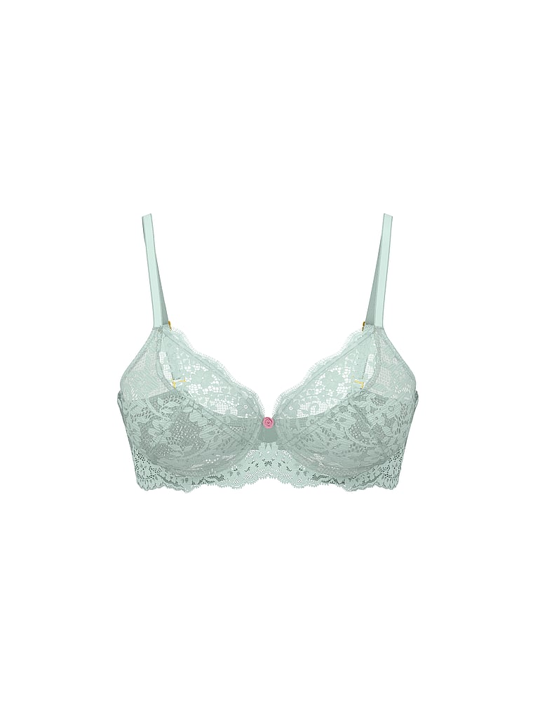 Buy The Fabulous by Victoria's Secret Unlined Lace Full-Cup Bra, Mint ...