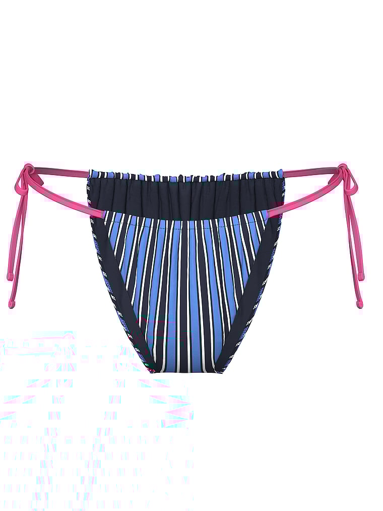 Buy Side-Tie Cheeky Bikini Bottom, Limited Edition Blue Stripe - Order ...