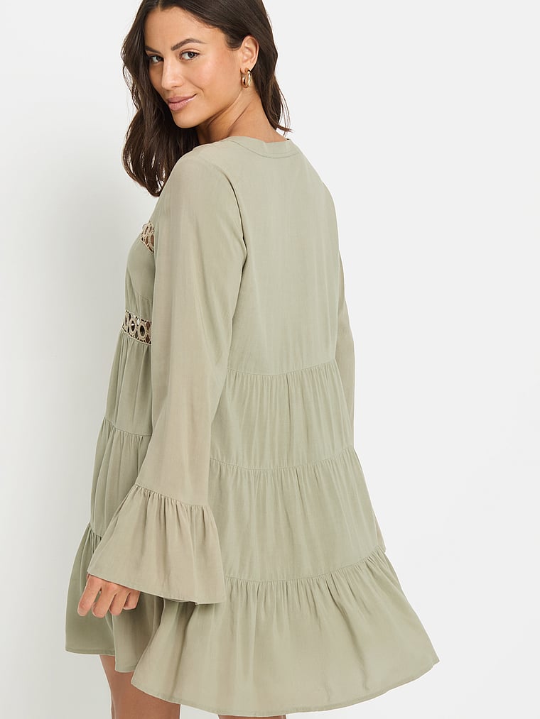 Buy Short V-neck Ruffle Dress, - Order Dresses online - Victoria's ...