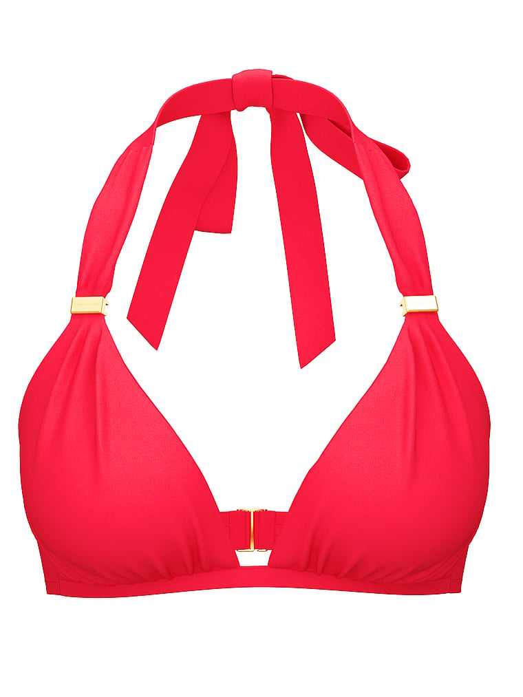 Buy Essential Harlow Halter Push-Up Bikini Top, Pink Island - Order ...