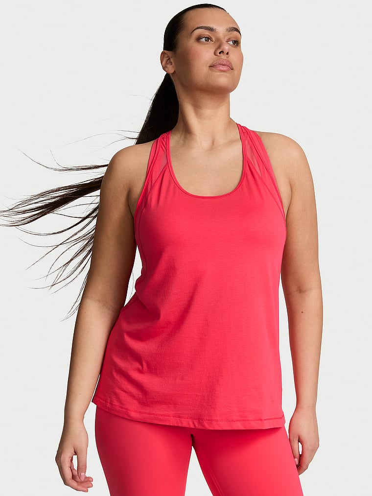 Buy VSX Cotton Jersey Racerback Tank, Pink Island - Order Tops online ...