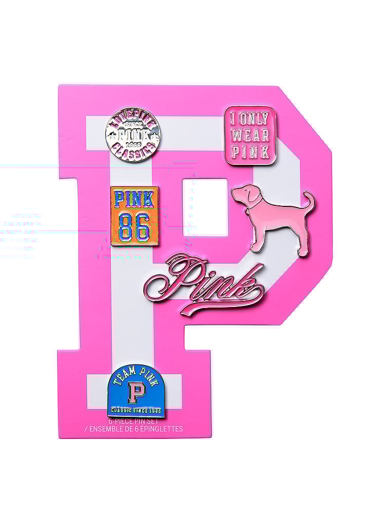 Buy PINK 6-Piece Pin Set, Pink - Order W PINS online - PINK