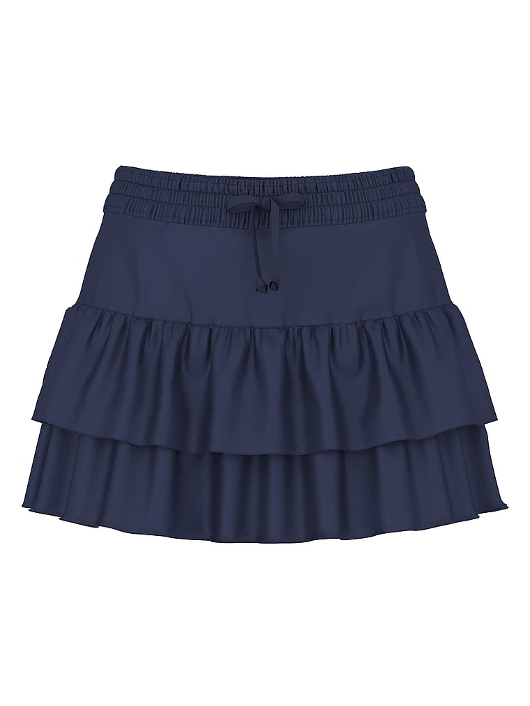 Buy Summer Fling Satin Ruffle Skirt, Nior Navy - Order Bottoms online ...