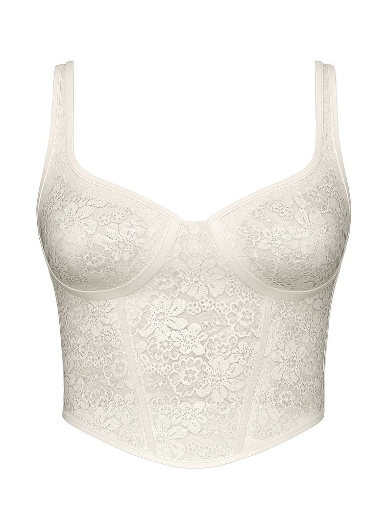Buy Wink Lace Corset Top, Winter White - Order Bras online - PINK US
