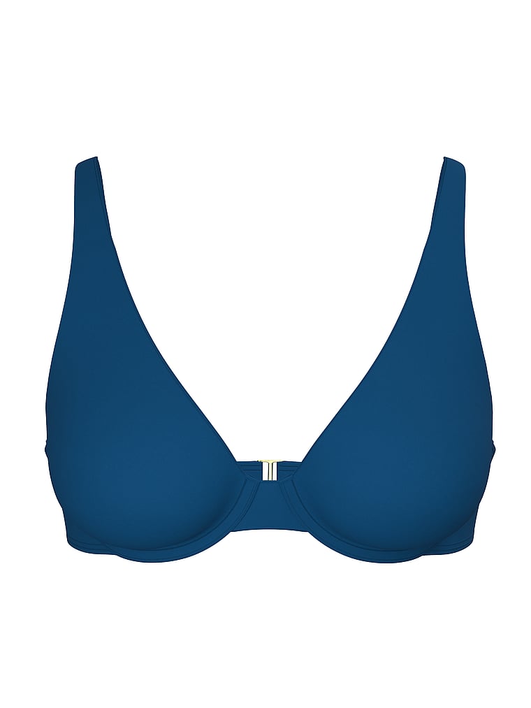 Buy Invisible Lift Smoothing Plunge Bikini Top, Precious Sapphire ...