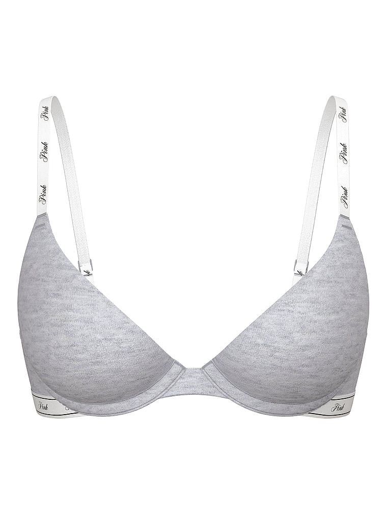Buy Wear Everywhere Push-Up Bra, Medium Heather Grey - Order Bras ...