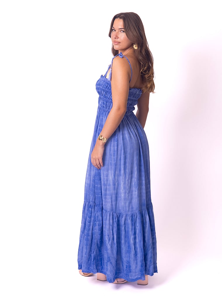 Buy Hilo Maxi Dress, Azure Ripples - Order Dresses online - Victoria's ...