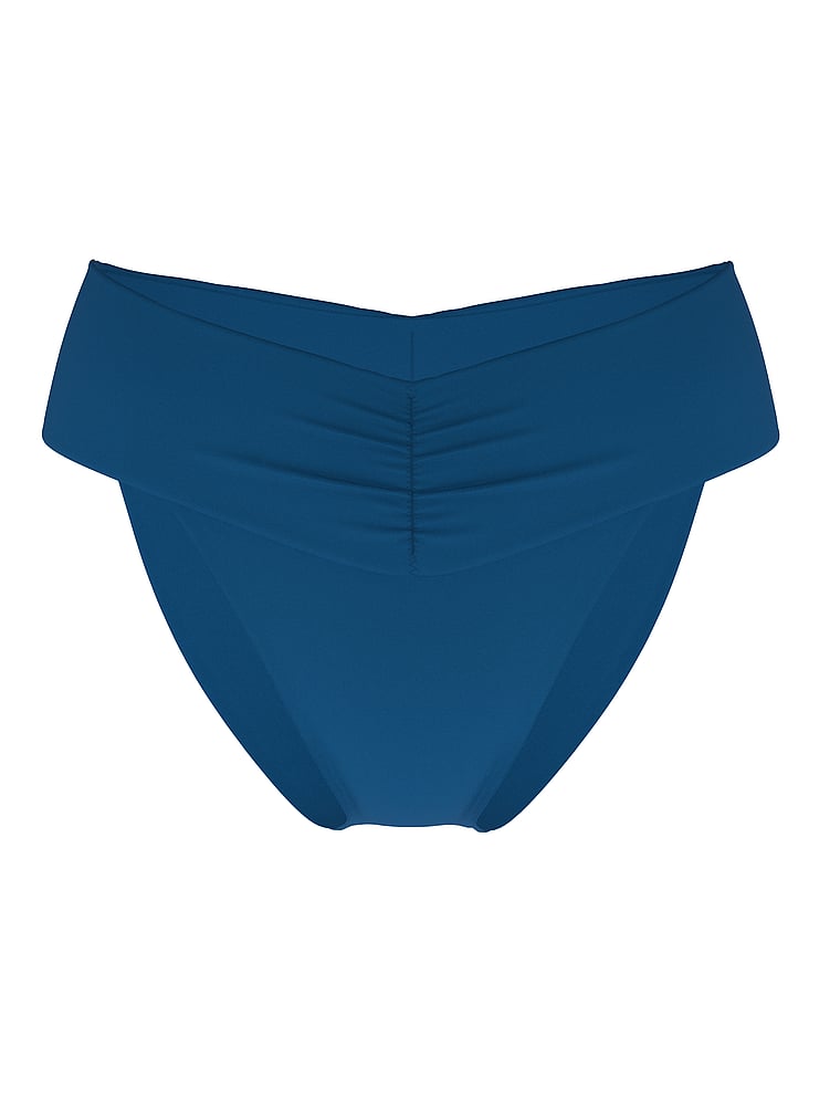 Buy Essential Cinched High-Waist Bikini Bottom, Precious Sapphire ...