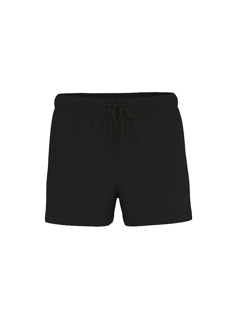 Buy 100% Cotton Micro Shorts, Black - Order Pajama Bottoms online ...