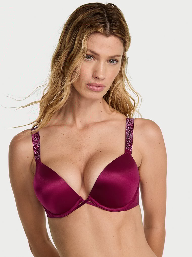 Buy Bombshell Logo Shine Strap Add-2-Cups Push-Up Bra, Fresh Jam - Order Bras online - Victoria ...
